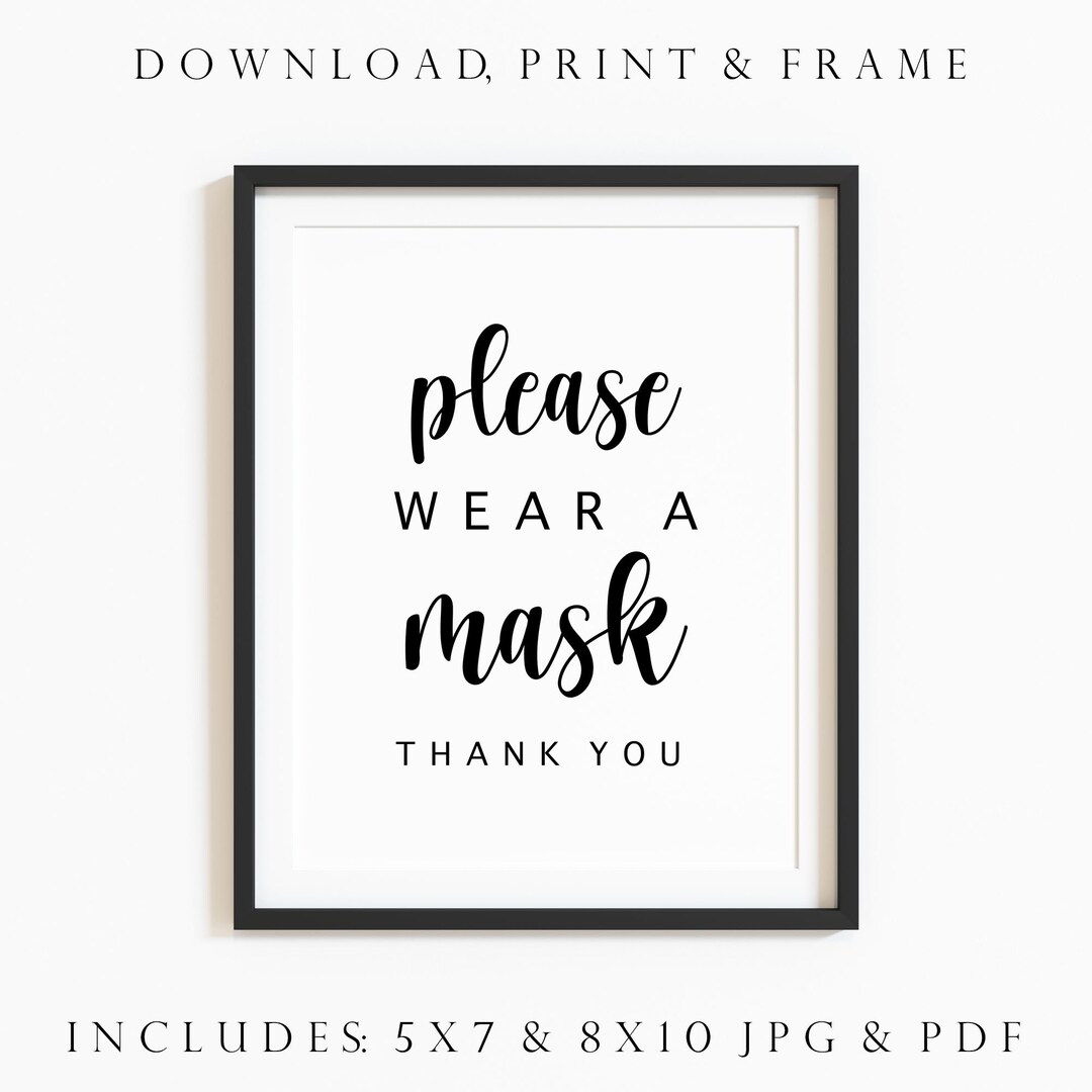 Face Mask Required Printable. Face Mask Required Sign. Face Mask Sign ...