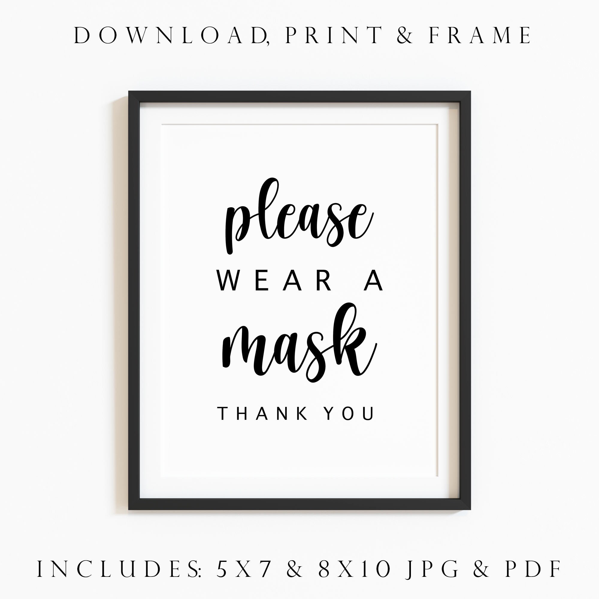 Face Mask Required Printable. Face Mask Required Sign. Face - Etsy