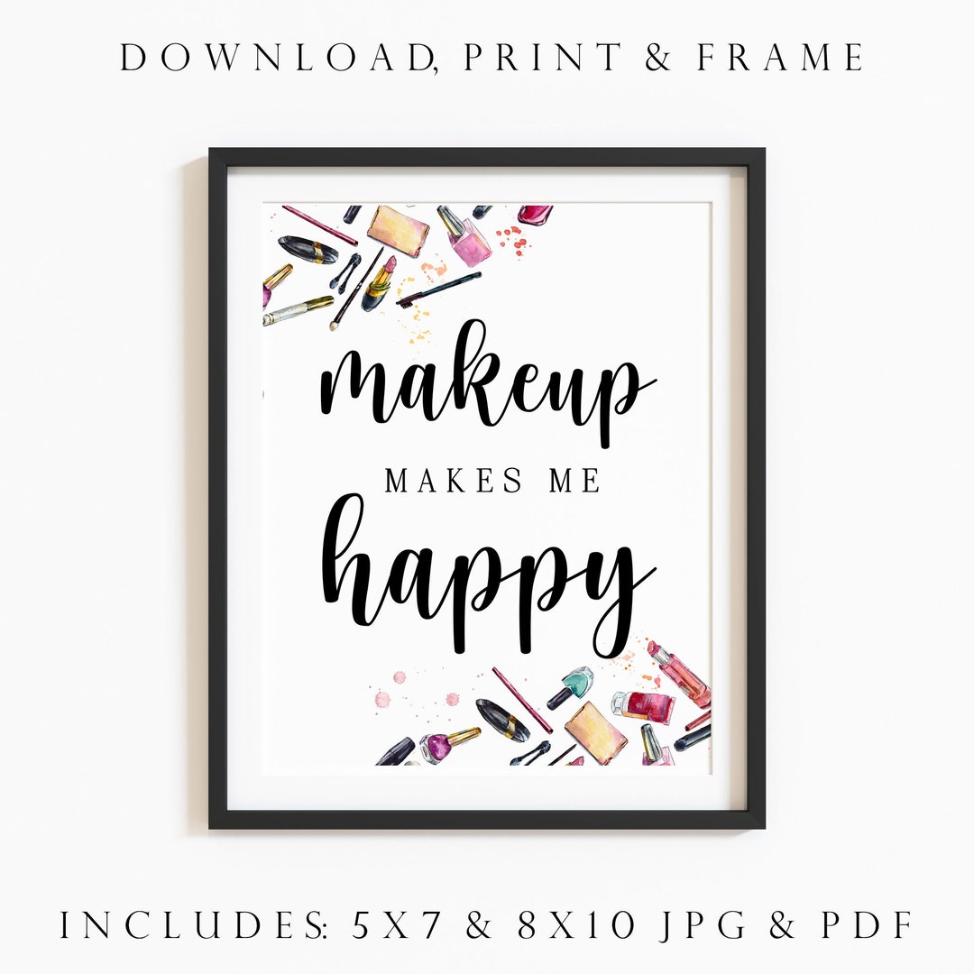 Makeup Printable. Makeup Print. Makeup Artist. Makeup Artist Gift ...