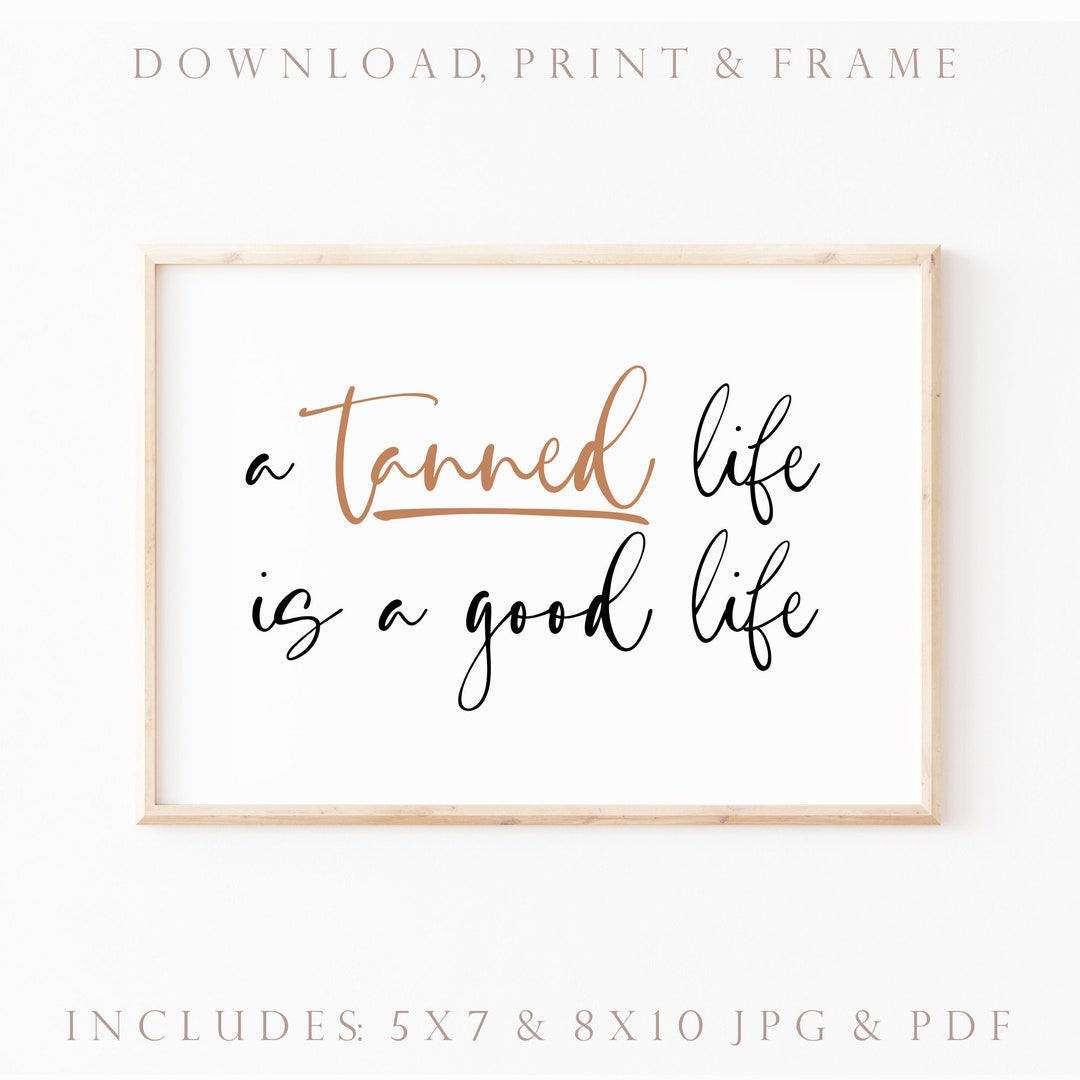 Printable Tanning Sign. Tanning Salon Decor. Spray Tan Business ...