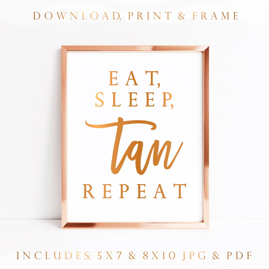 Printable Tanning Sign. Tanning Salon Decor. Spray Tan Business ...