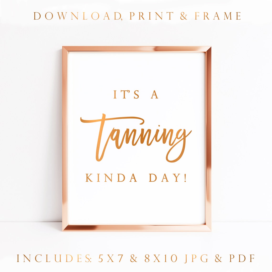 Printable Tanning Sign. Tanning Salon Decor. Spray Tan Business ...