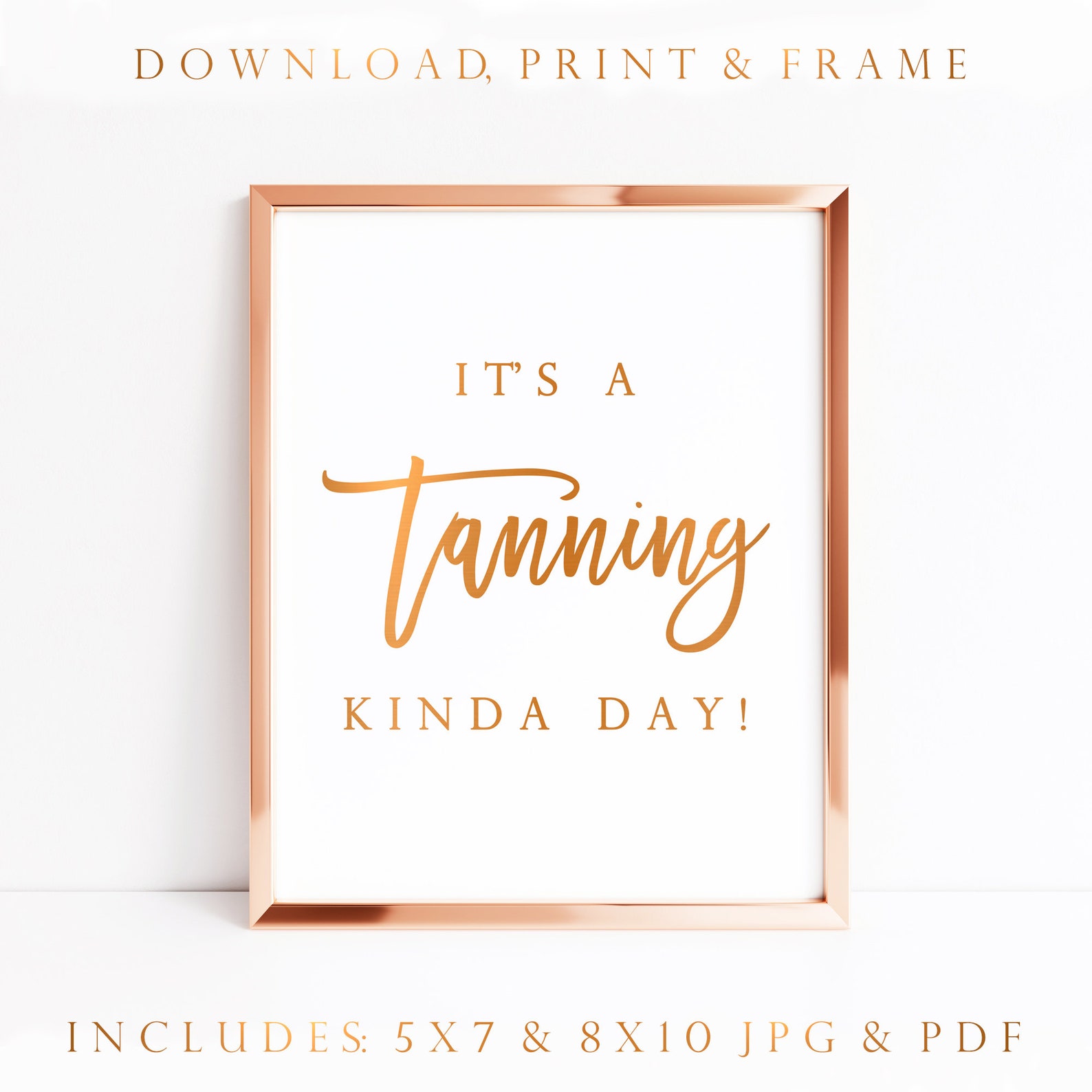 Printable Tanning Sign. Tanning Salon Decor. Spray Tan Business ...