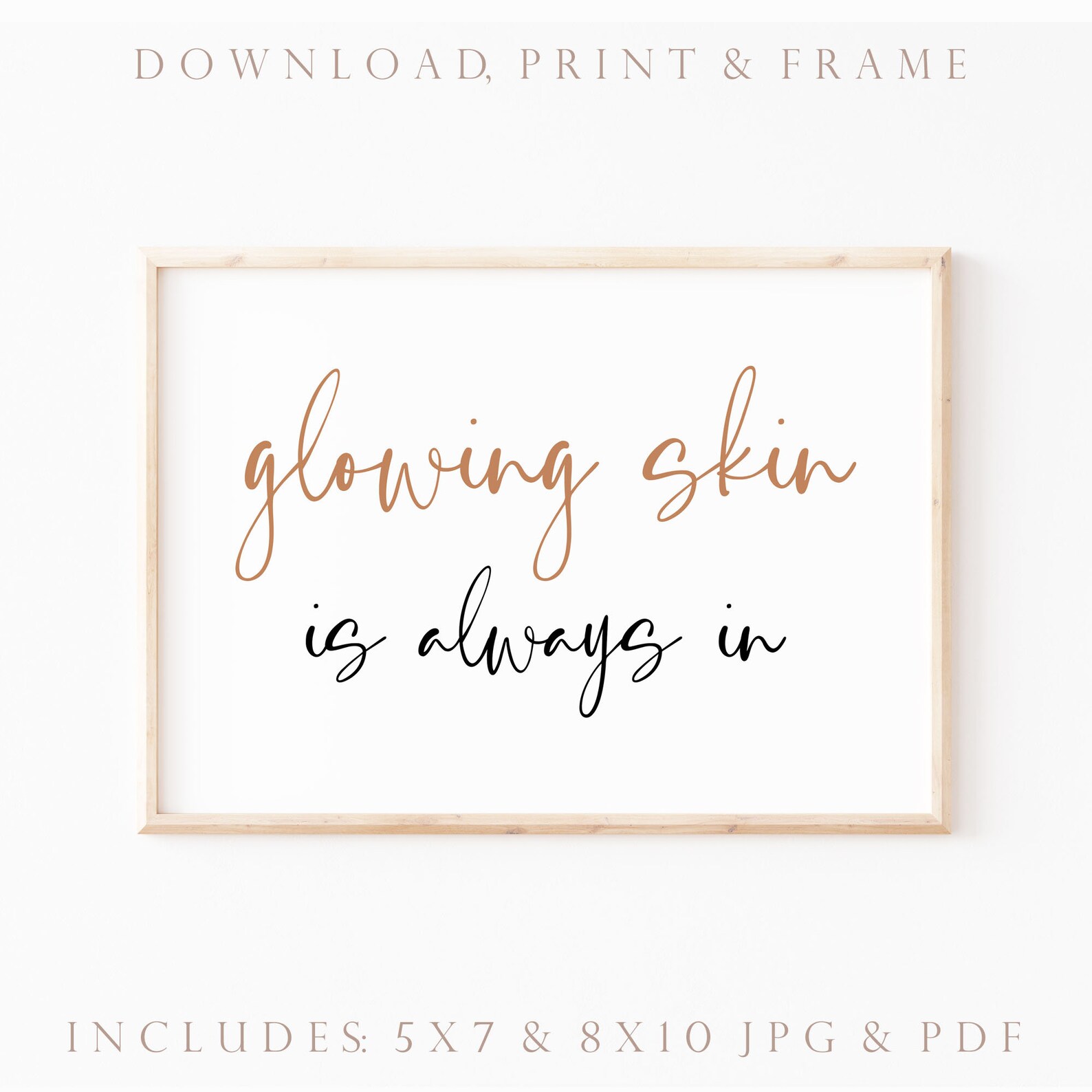 Printable Tanning Sign. Tanning Salon Decor. Spray Tan Business ...