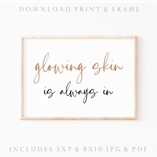 Printable Tanning Sign. Tanning Salon Decor. Spray Tan - Etsy