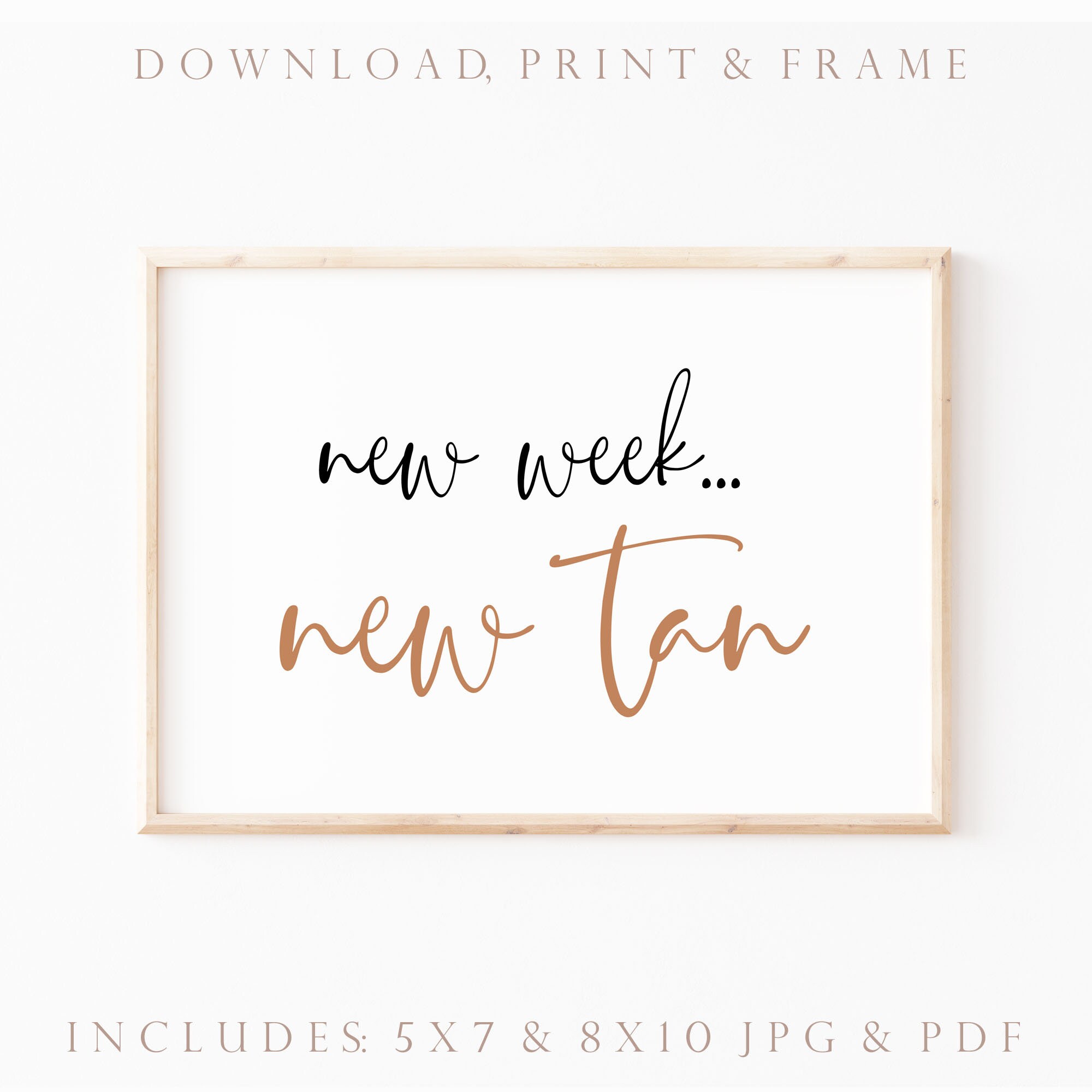 Printable Tanning Sign. Tanning Salon Decor. Spray Tan Business ...