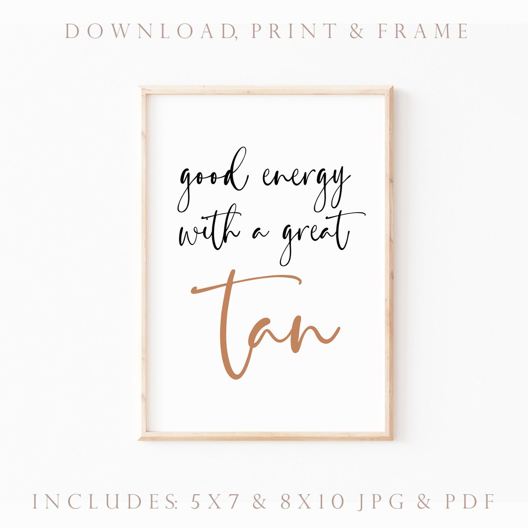 Printable Tanning Sign. Tanning Salon Decor. Spray Tan Business ...