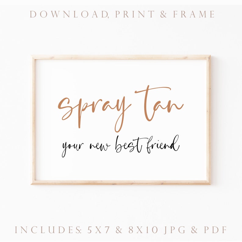 Printable Tanning Sign. Tanning Salon Decor. Spray Tan Business ...