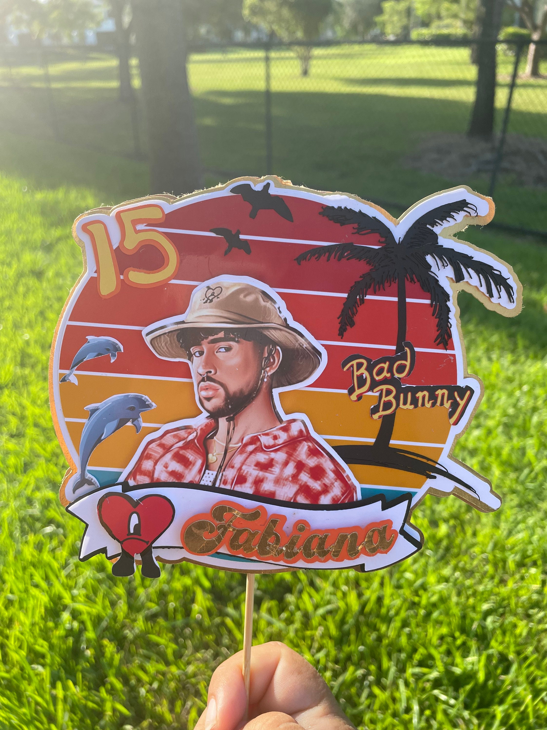 Bad Bunny un Verano Sin Ti Inspired Cake Topper - Etsy