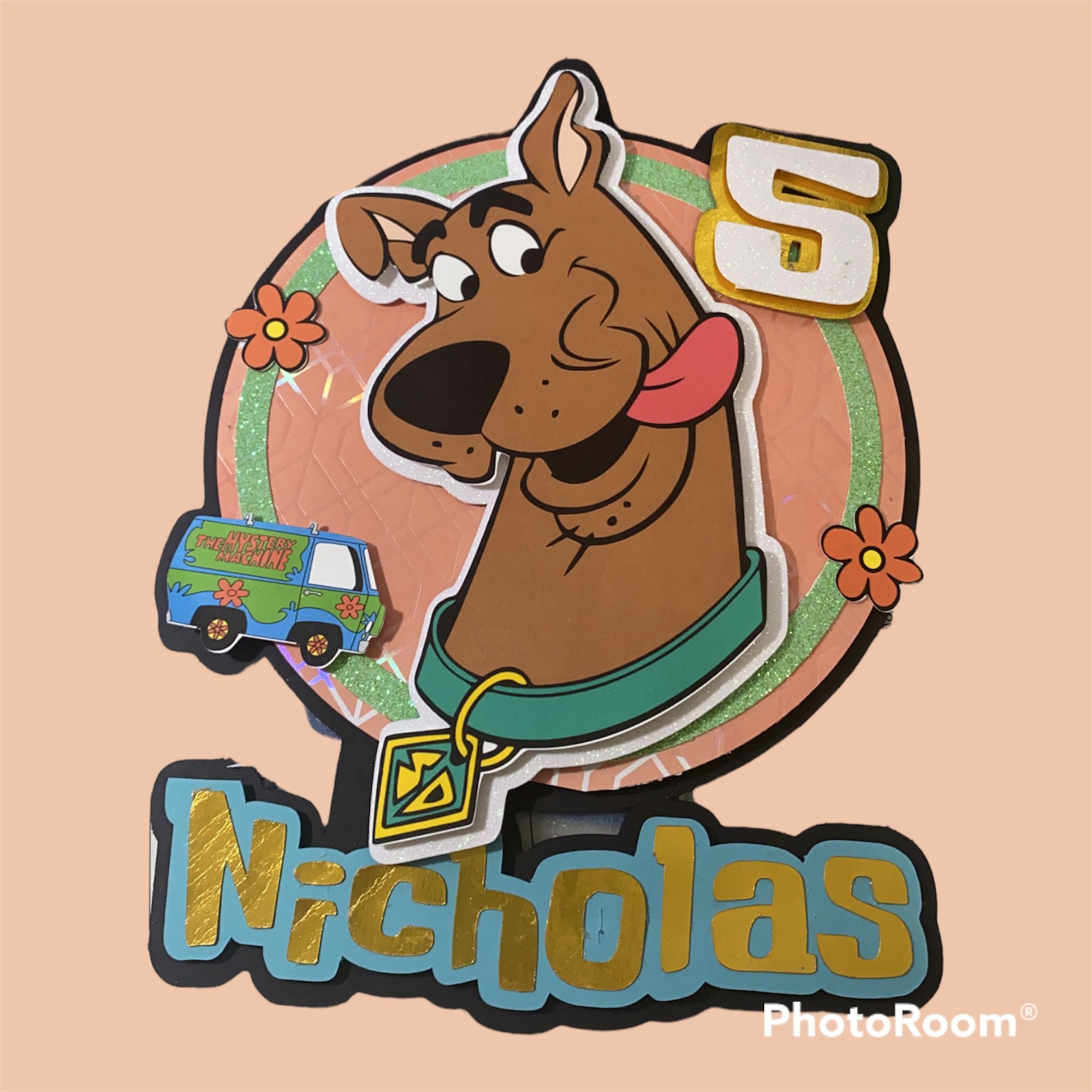 Scooby Doo Inspired Personalized Cake Topper - Etsy