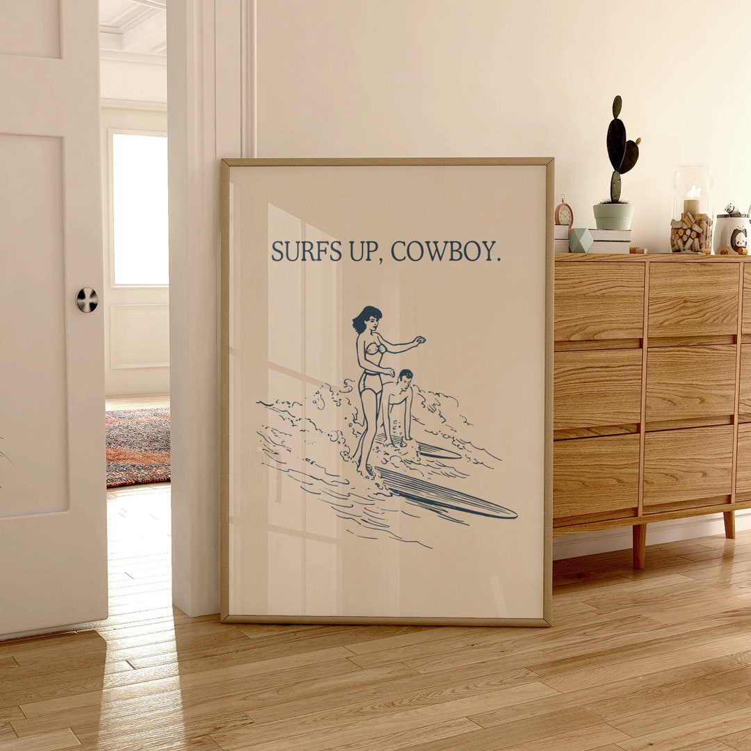 Coastal Cowgirl Surfs up Long Live Cowgirls DIGITAL DOWNLOAD Art Print ...
