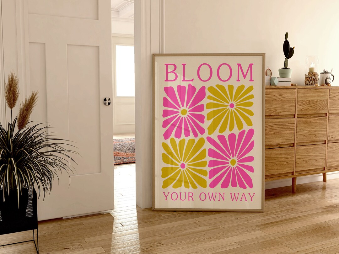 Bloom your own way adrette Kunstdruck DIGITAL DOWNLOAD Kunstdruck ...