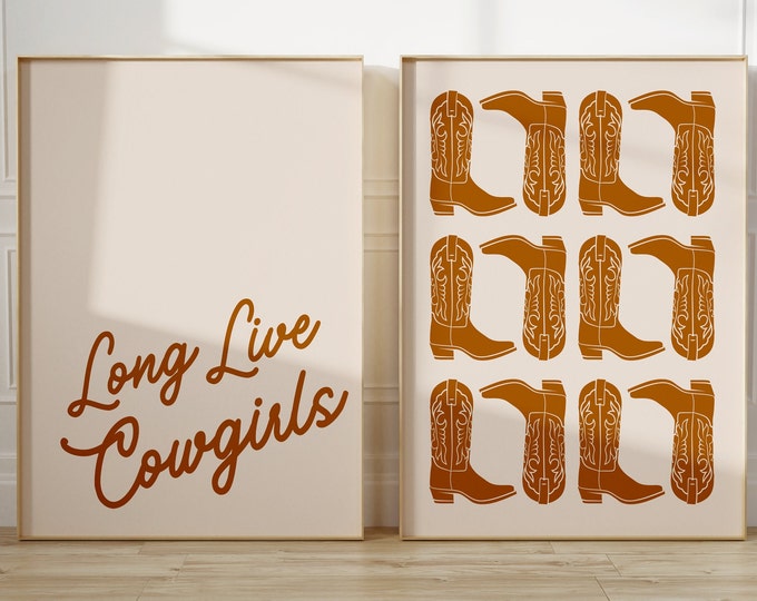 Coastal Cowgirl Long Live Cowgirls DIGITAL DOWNLOAD Art Print Wall Art ...