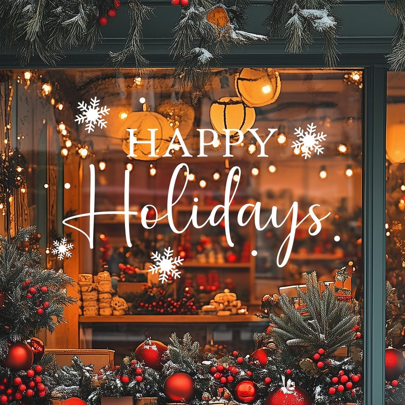 Holiday Decals - Etsy