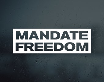 Mandate Freedom Vinyl Decal Sticker | Etsy