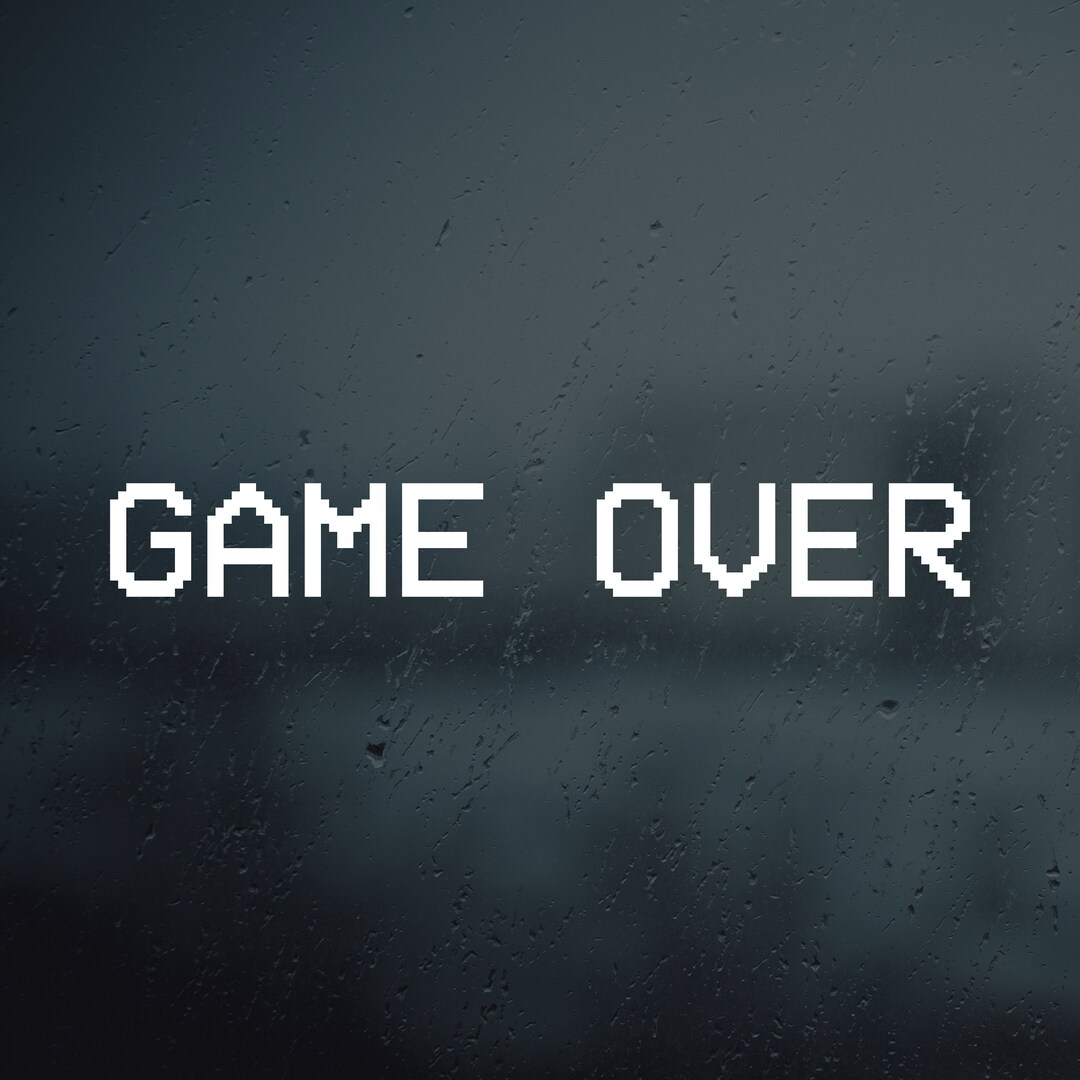 GAME OVER Video Game Vinyl Decal Sticker - Etsy