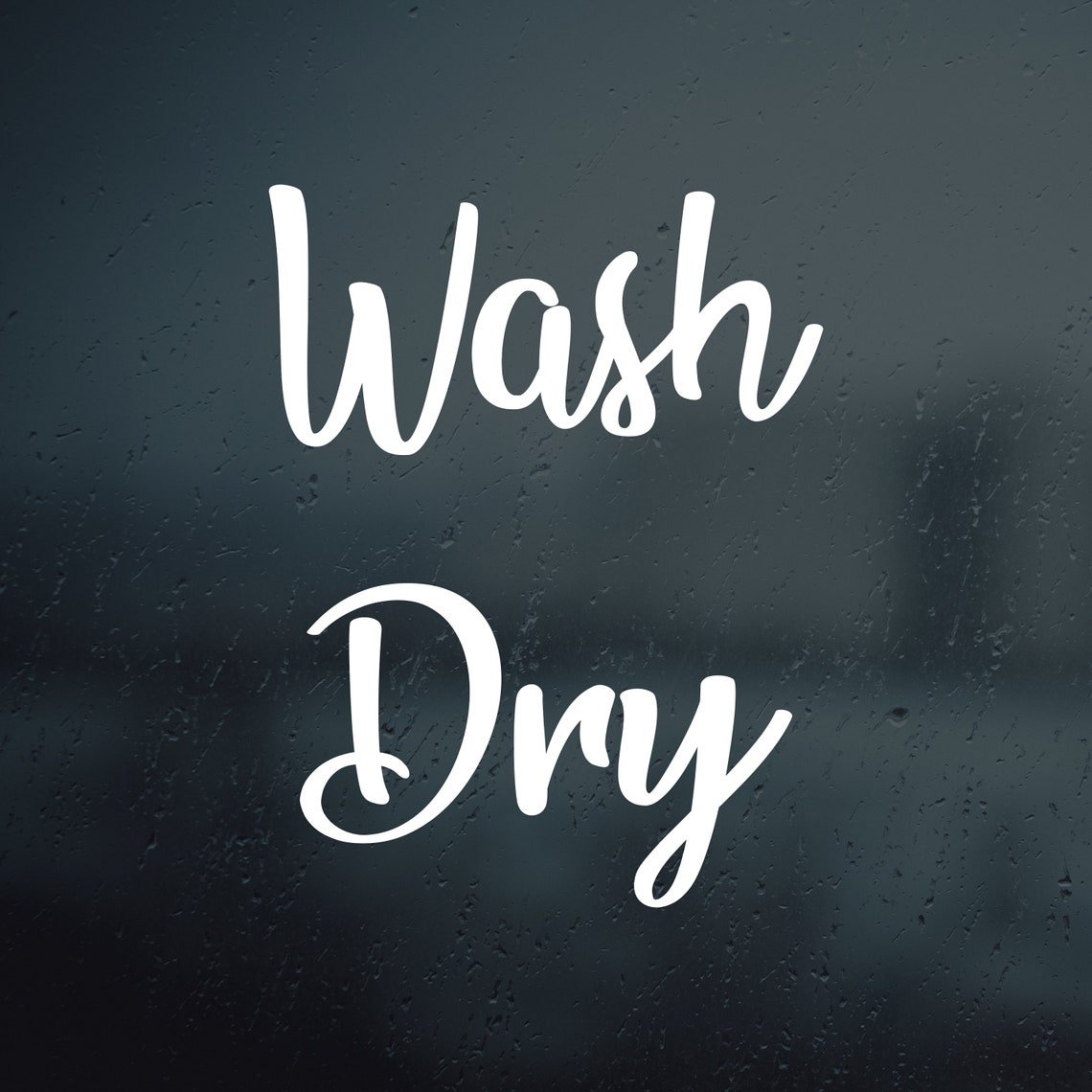 Wash and Dry Decal for Washer and Dryer Set of 2 Decals - Etsy