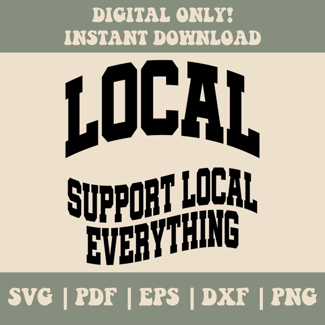 Support Local Bundle SVG PNG Pdf Dxf Eps, Support Local Bundle PNG ...