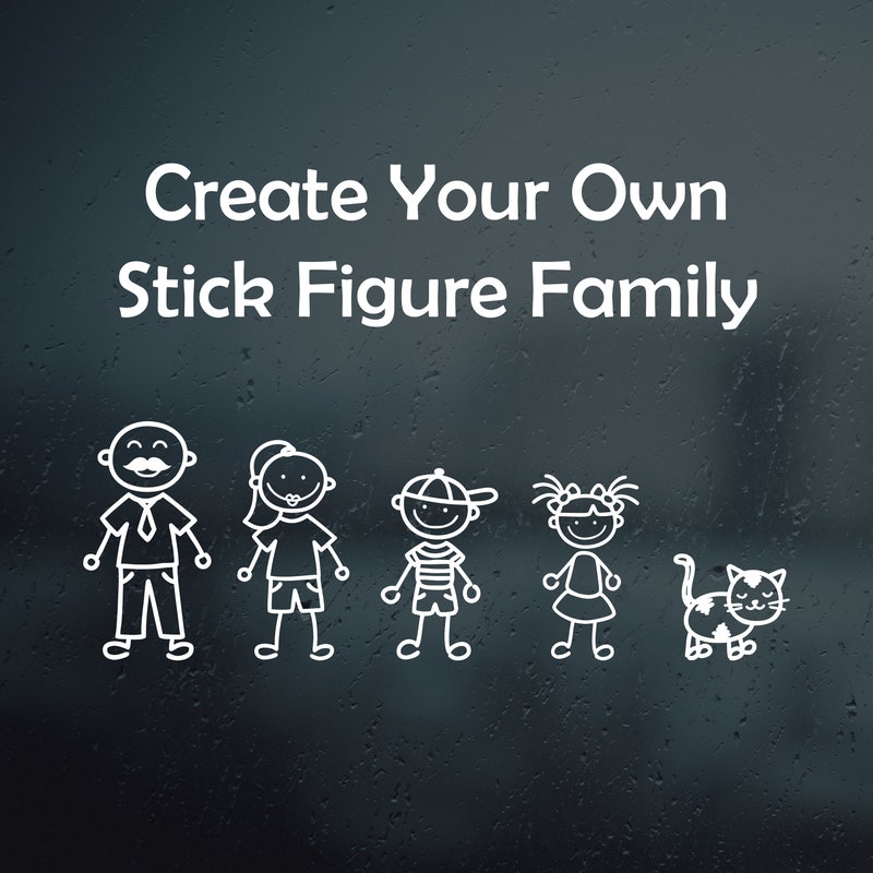 Stick Figure Family - Etsy