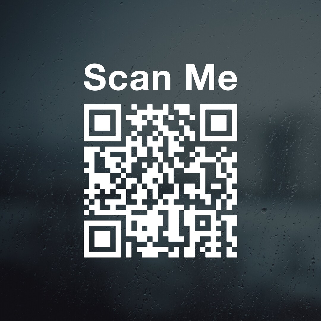 Custom QR Code Vinyl Decal, Storefront, Business, Car, Laptop, Window ...