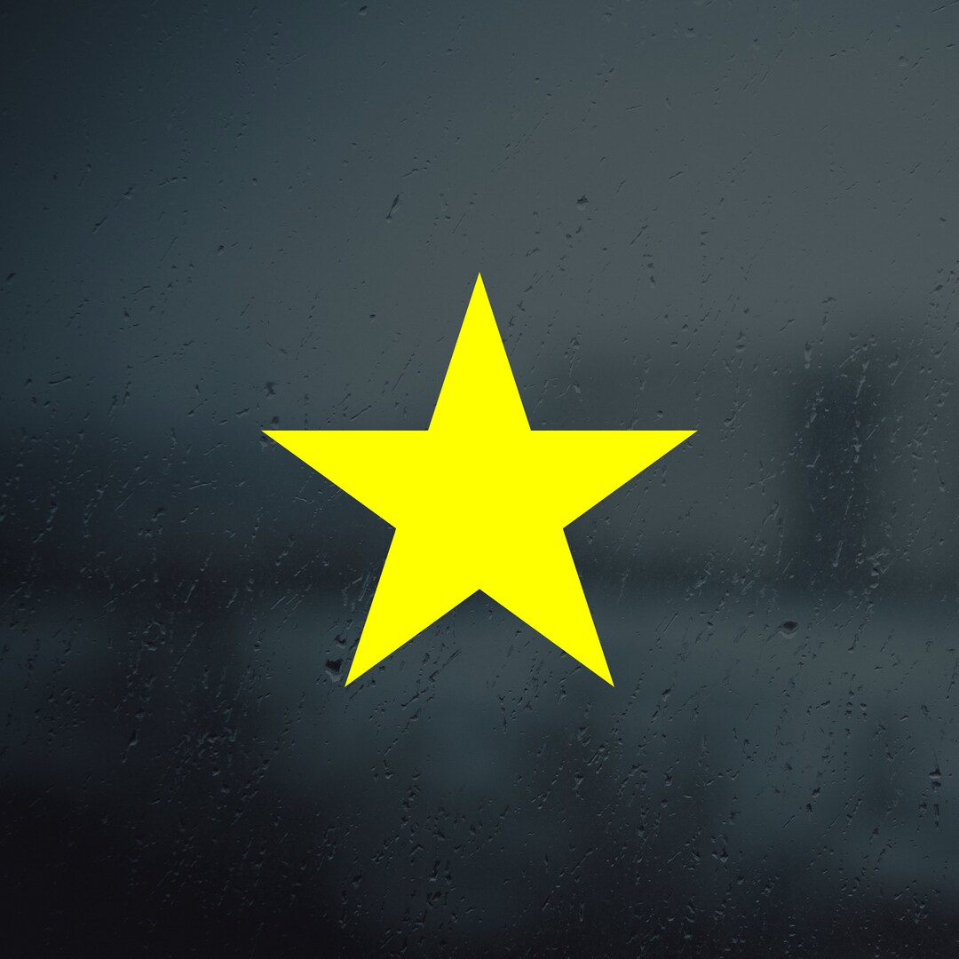 Star Decal - Multiple Colors and Sizes - Star Logo Decal, Star Vinyl ...