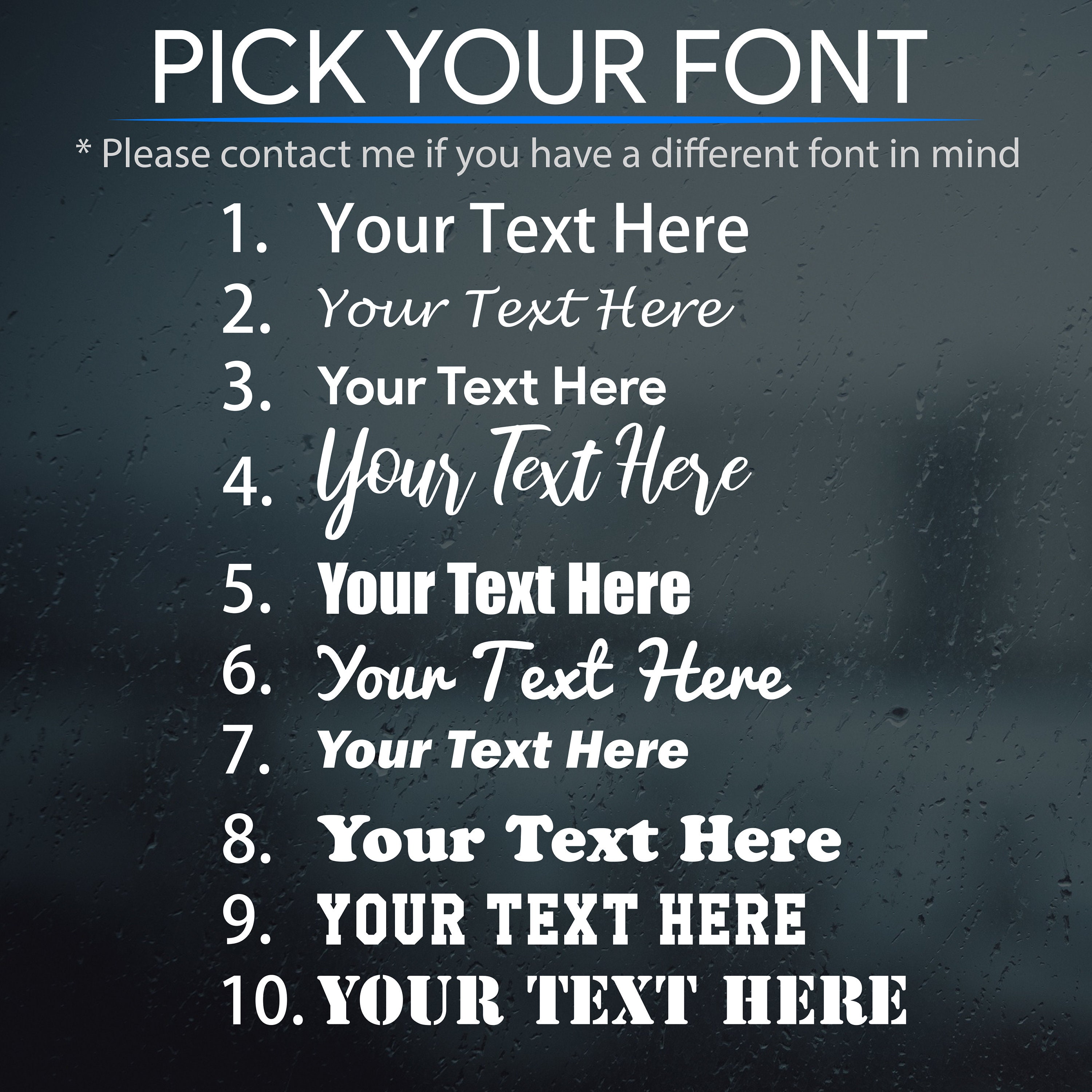 Custom Vinyl Text Decals Vinyl Lettering Car Decal Wall - Etsy