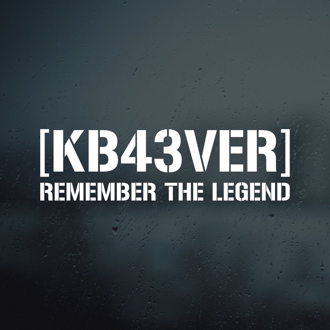 KB43VER Vinyl Decal Sticker Ken Block RIP Rally Cross Driver - Etsy ...