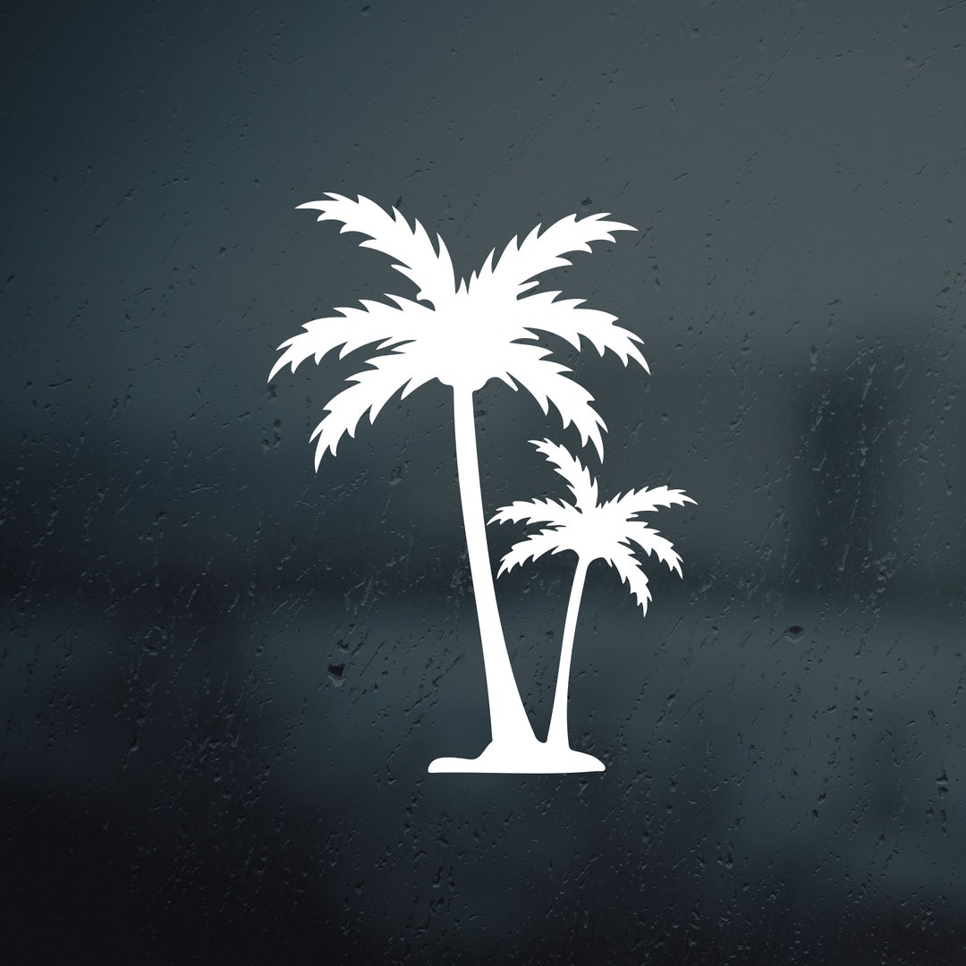 Palm Tree Vinyl Decal Sticker | Tropical Decal | Palm Tree Decal | Palm ...