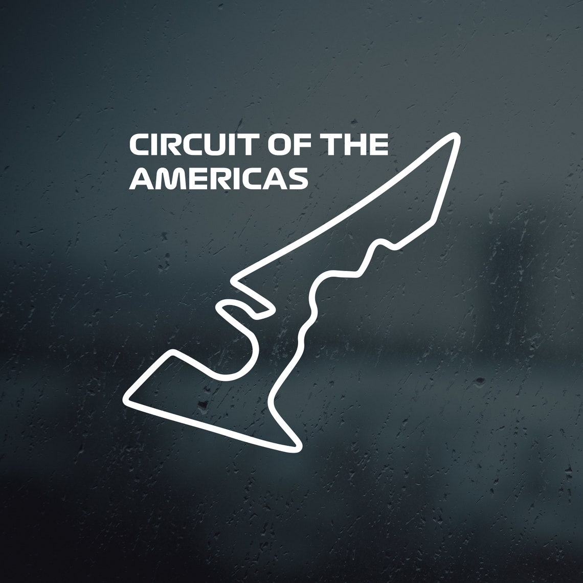 Circuit of the Americas Decal Race Track Sticker COTA - Etsy