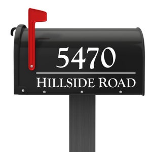 Personalized Mailbox Decal - Mailbox Vinyl Decals - Etsy