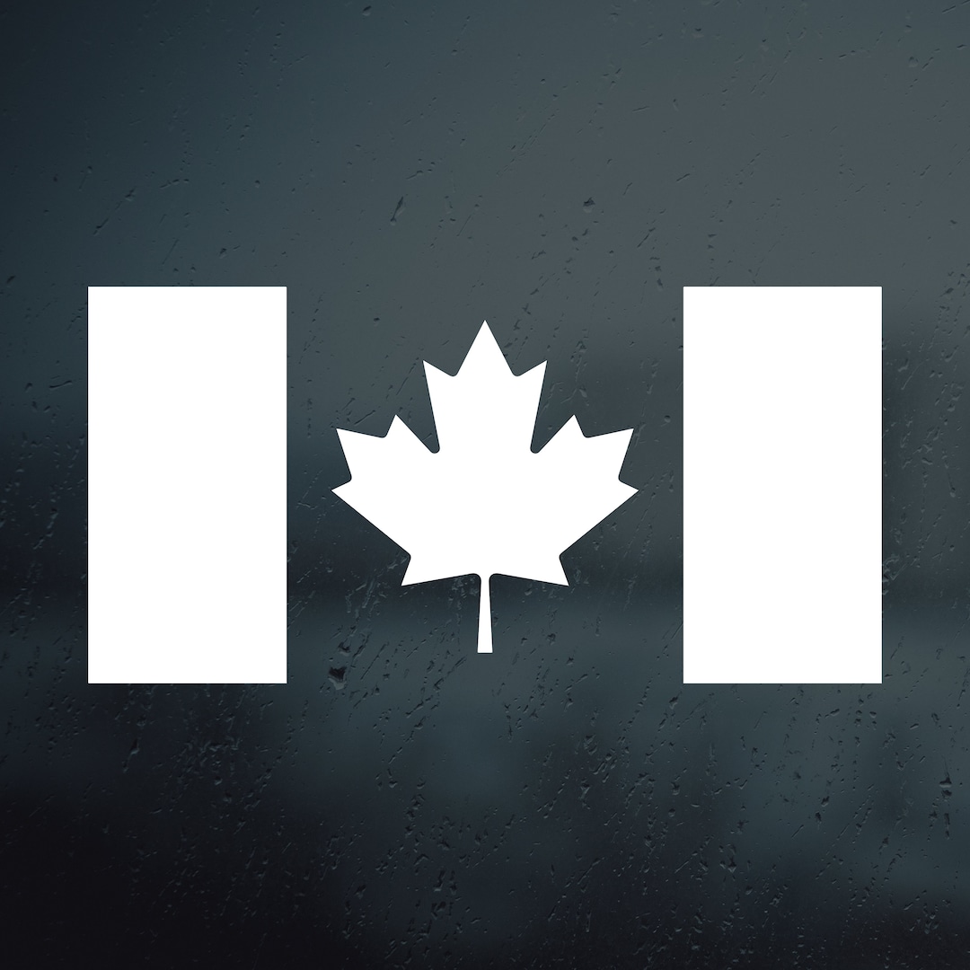 Canada Flag Vinyl Decal Sticker, Canada Flag Symbol, Canadian Flag ...