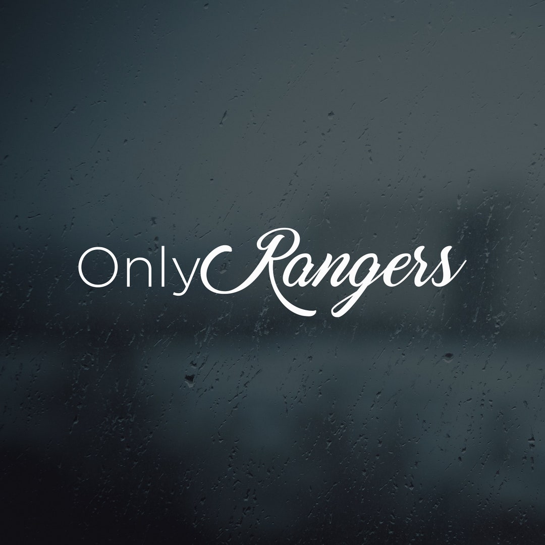 Only Rangers Vinyl Decal Sticker - Etsy