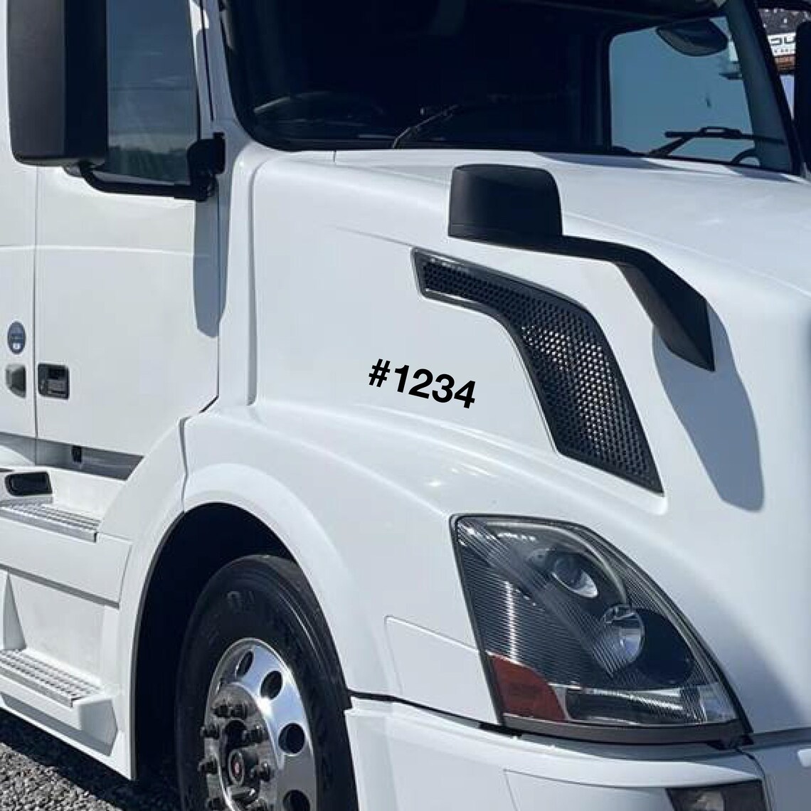 Set of 2 Trucking Numbers - Truck Number Decal - Custom Number Decal ...
