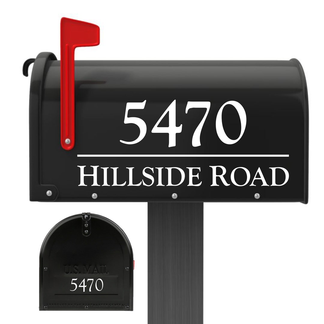Personalized Mailbox Decal - Mailbox Vinyl Decals - Etsy
