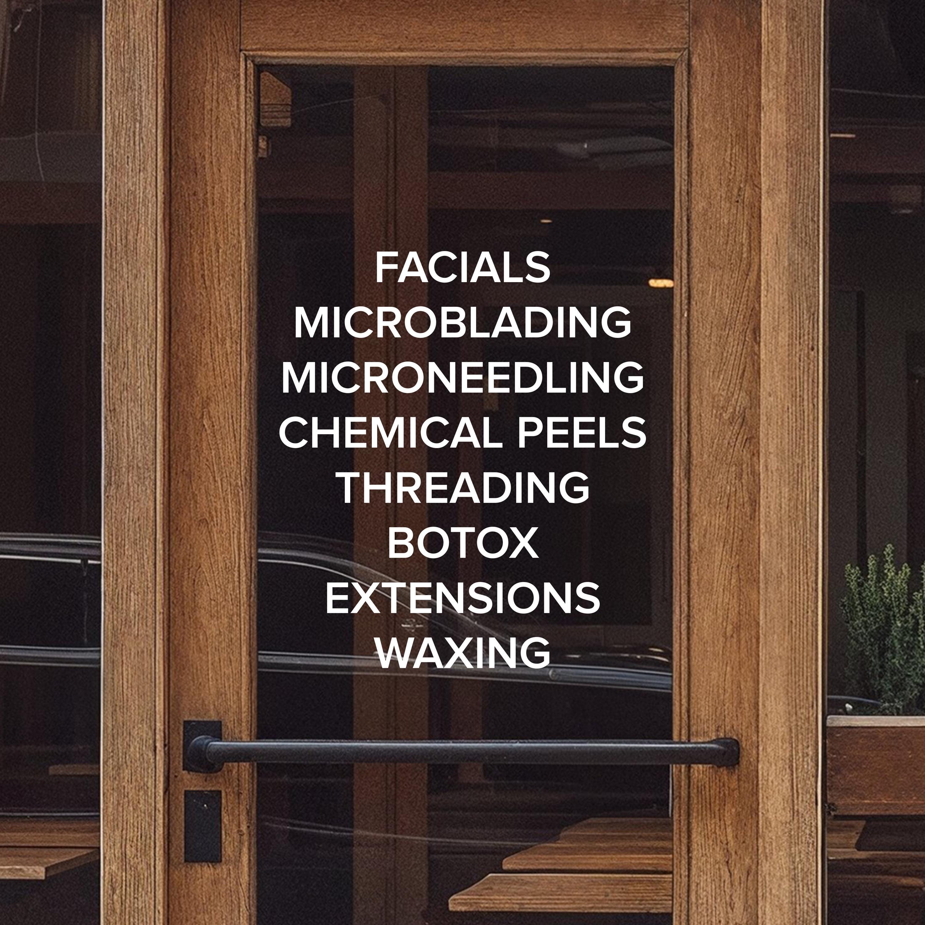 Custom Business Window Decal, Services List Basic, Vinyl Decal for ...
