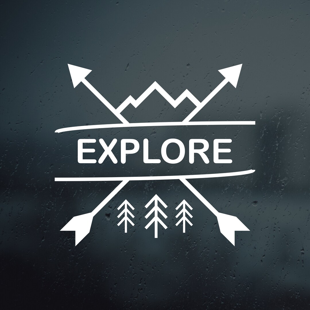 Explore Vinyl Decal Sticker | Hiking Vinyl Sticker | Nature Decal ...