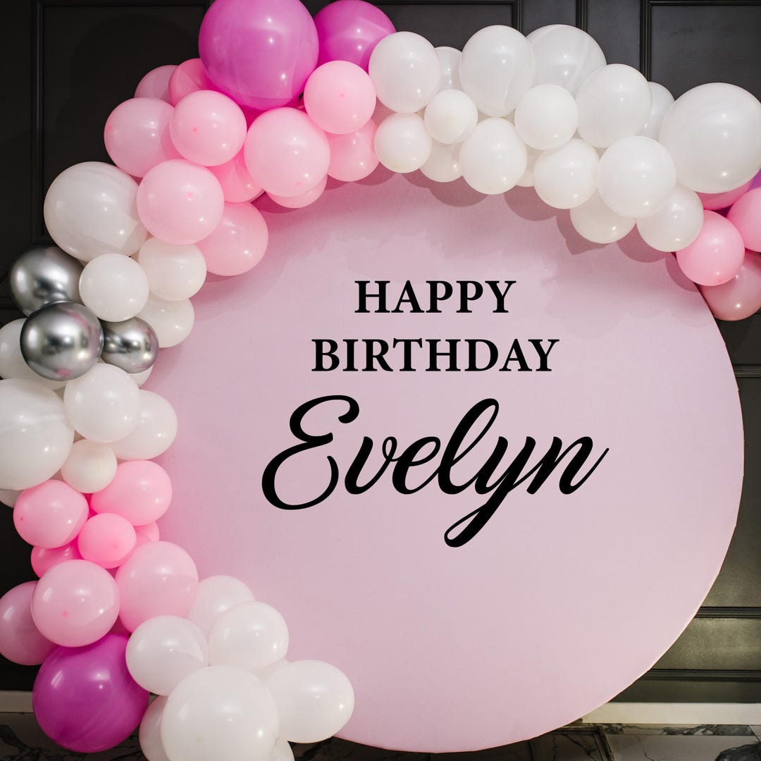 Happy Birthday Decal, Happy Birthday Party Backdrop, Happy Birthday for ...