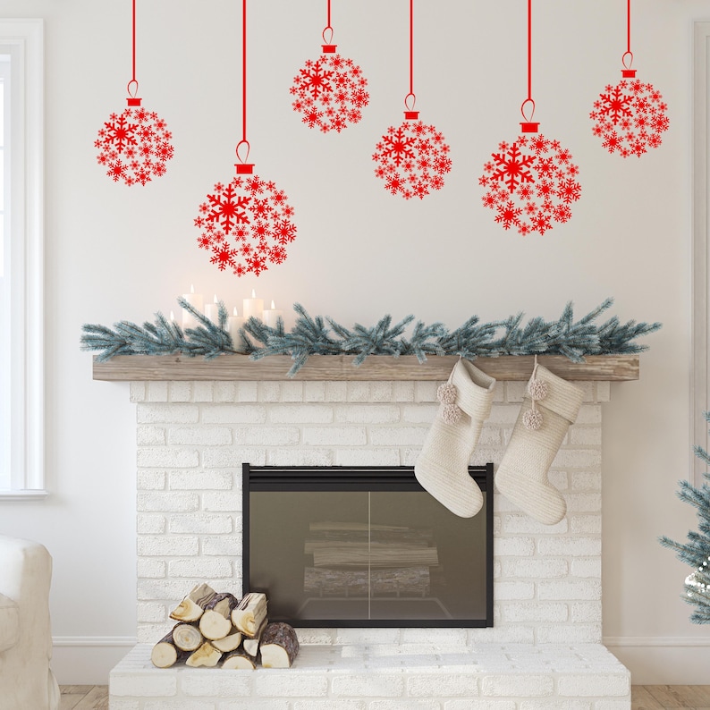 Christmas Window Decal, Holiday Decal, Christmas Window Decoration ...
