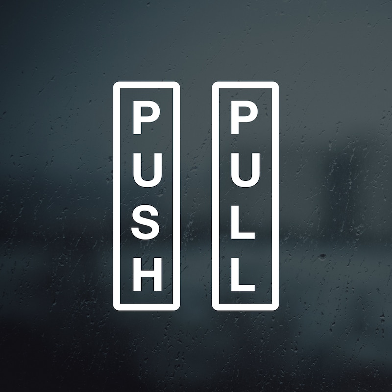 Buy Door Push and Pull Sticker Online In India - Etsy India