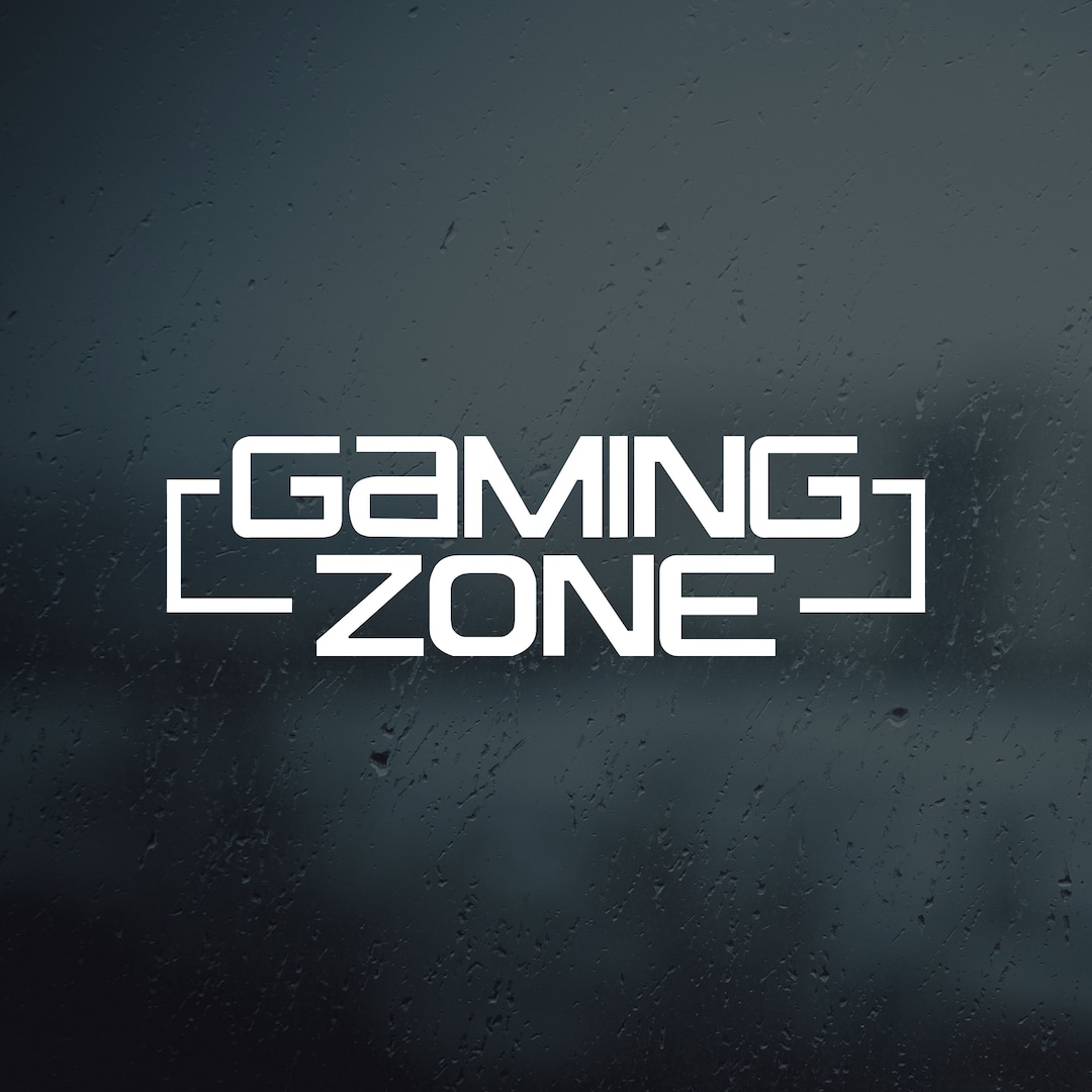 Gaming Zone | Gaming Vinyl Decal Sticker | Gamer Wall Decor - Etsy
