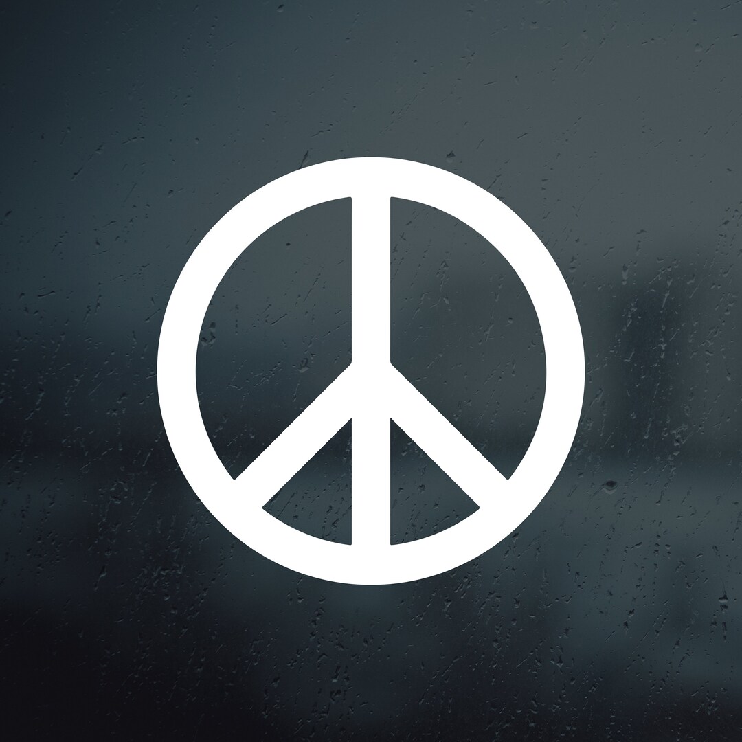 Peace Sign Decal, Car Decal, Vinyl Decal, Peace Sign, Love, Hippies ...