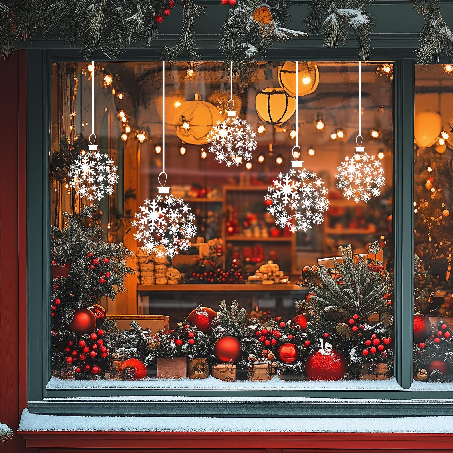 Christmas Window Decal, Holiday Decal, Christmas Window Decoration ...