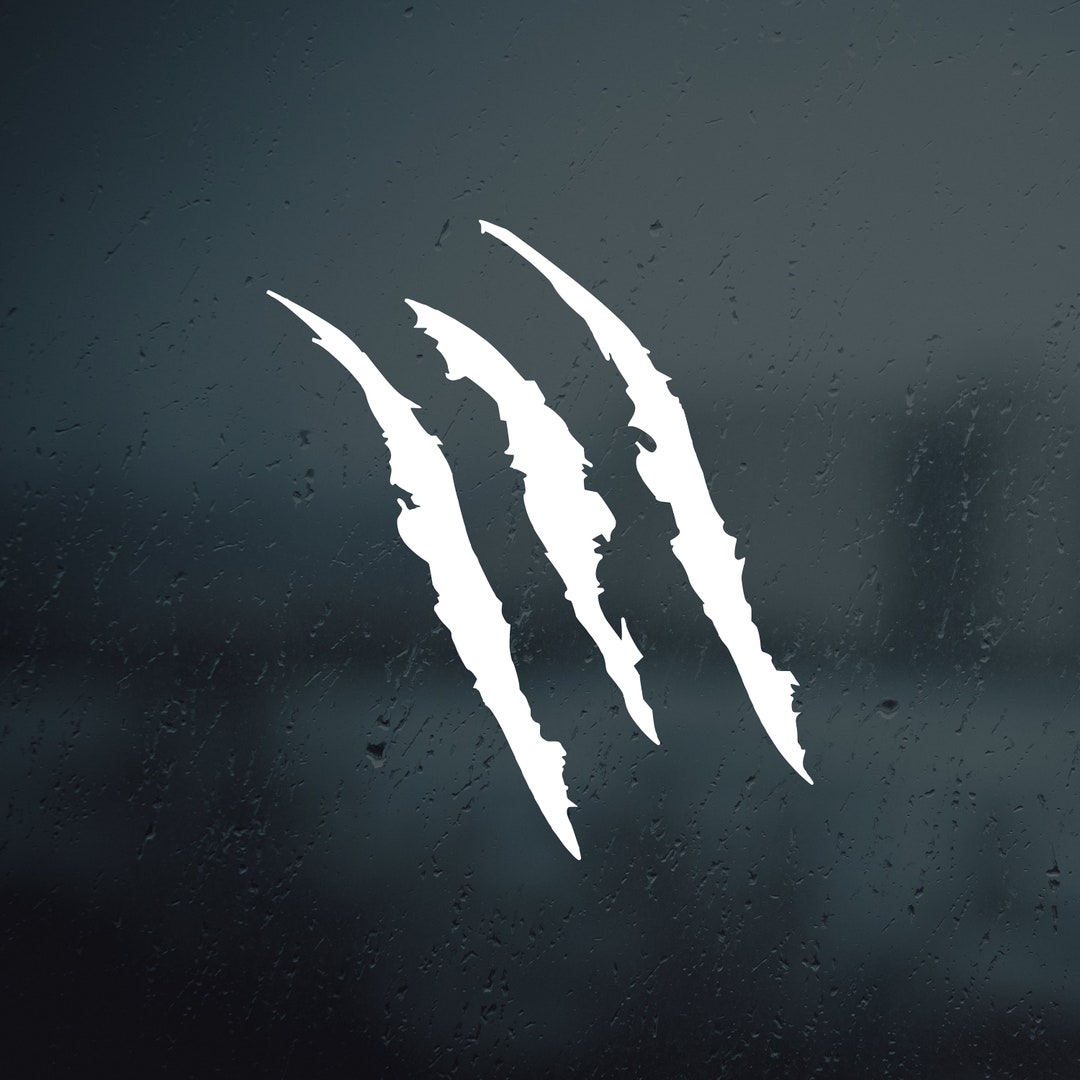 Claw Scratch Mark Vinyl Decal - Etsy