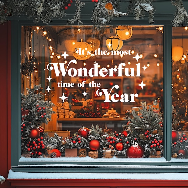 Extra Large Christmas Window Stickers - Etsy UK