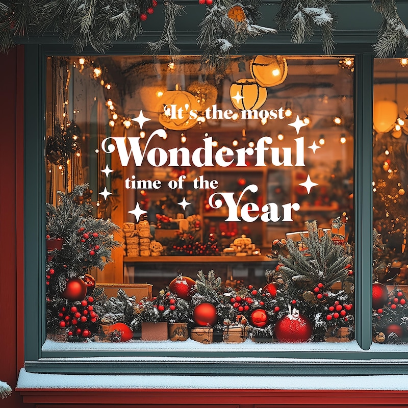 Extra Large Christmas Window Clings - Etsy