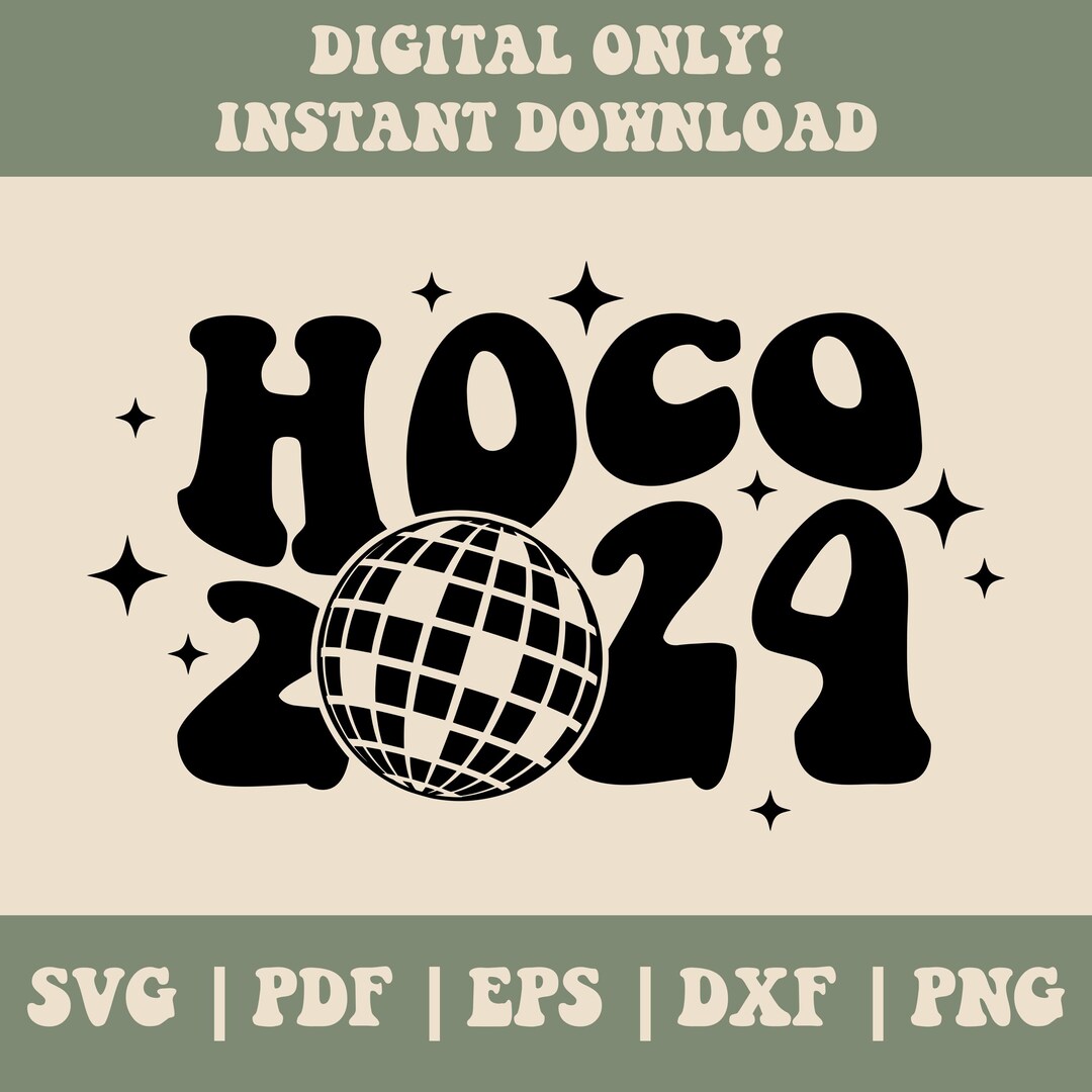 Hoco 2024 Svg, Retro Homecoming 2024 Svg, Reunion 2024 Svg, Hoco Dance ...