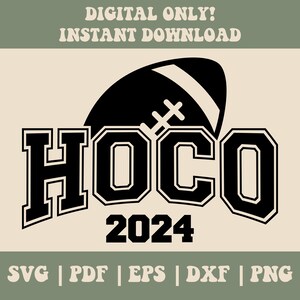 Hoco 2024 SVG PNG, Homecoming Crew Svg, Football Mom Svg, Homecoming ...