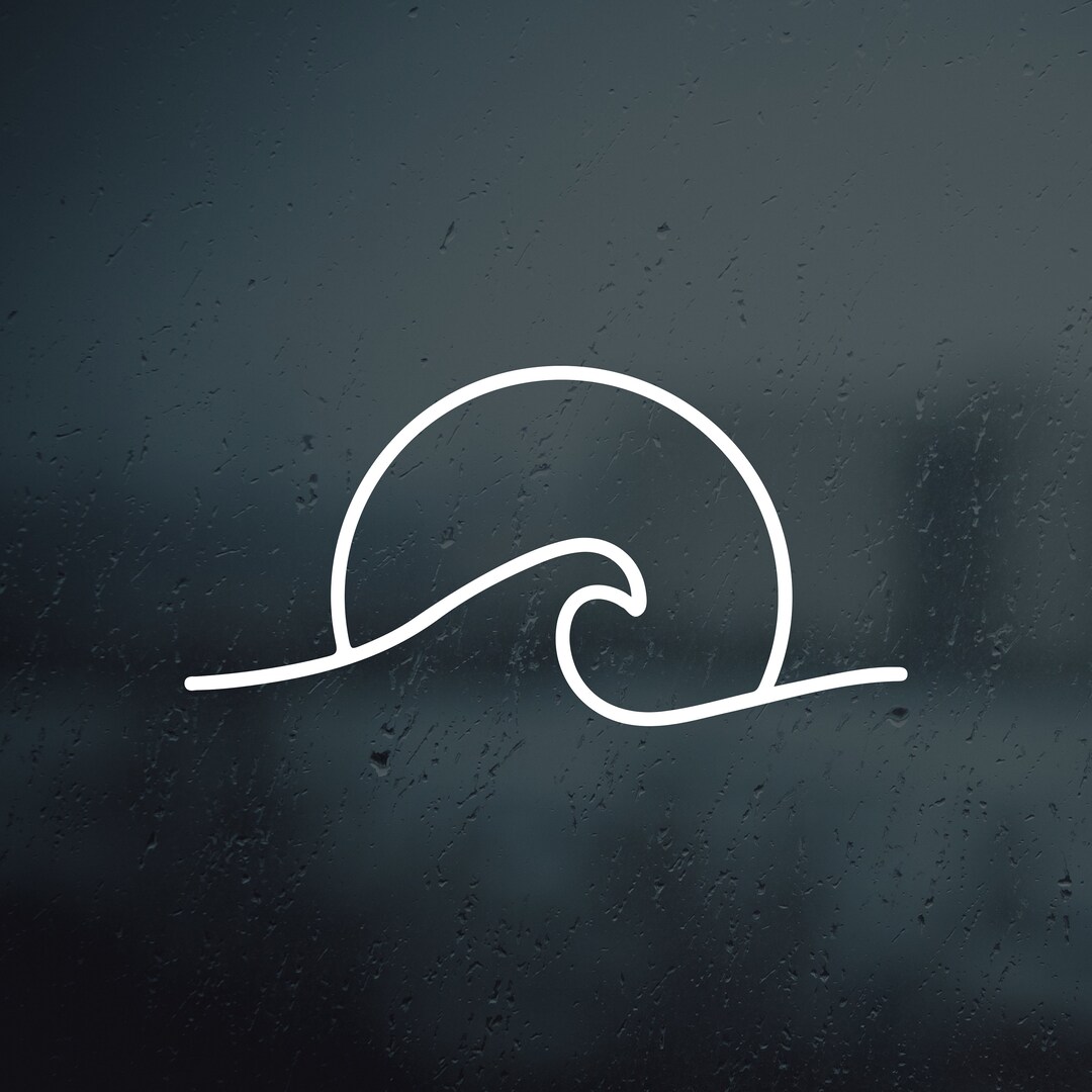 Wave Vinyl Sticker Sun Vinyl Decal Ocean Decal Wave and Sun Decal Beach ...
