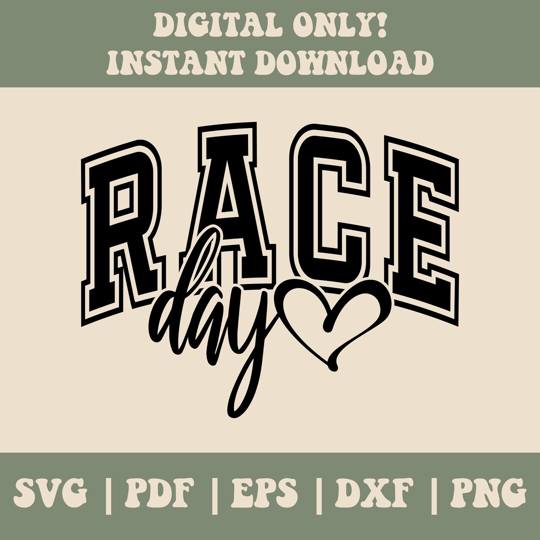 Race Day SVG PNG, Race Day Vibes Svg Png, Game Day Svg, Race Season Svg ...