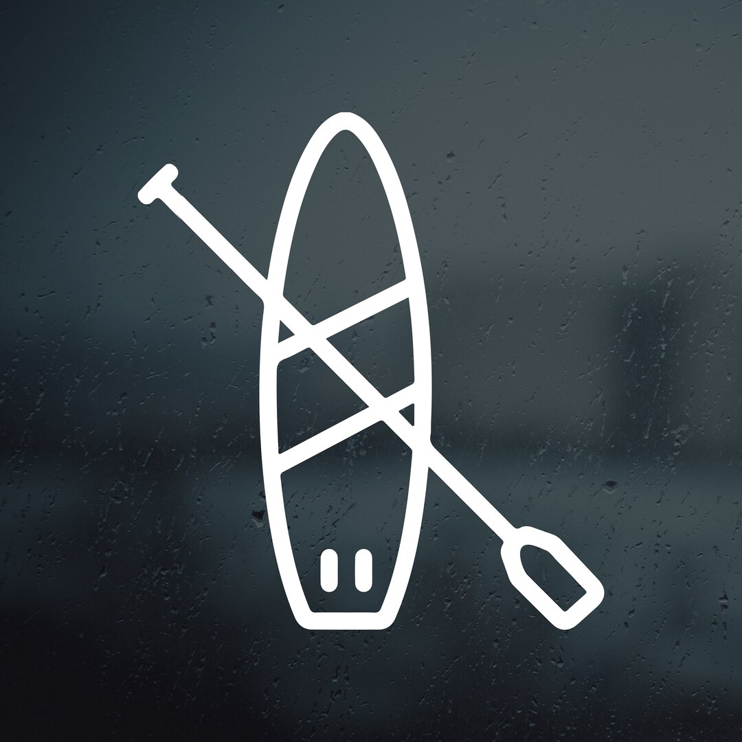 Paddle Board Vinyl Decal Stand up Paddle Board Outdoors Decal Adventure ...